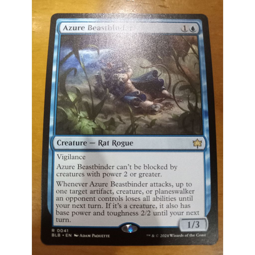 MTG Azure Beastbinder Rare BLB Bloomburrow Magic the Gathering | Shopee ...