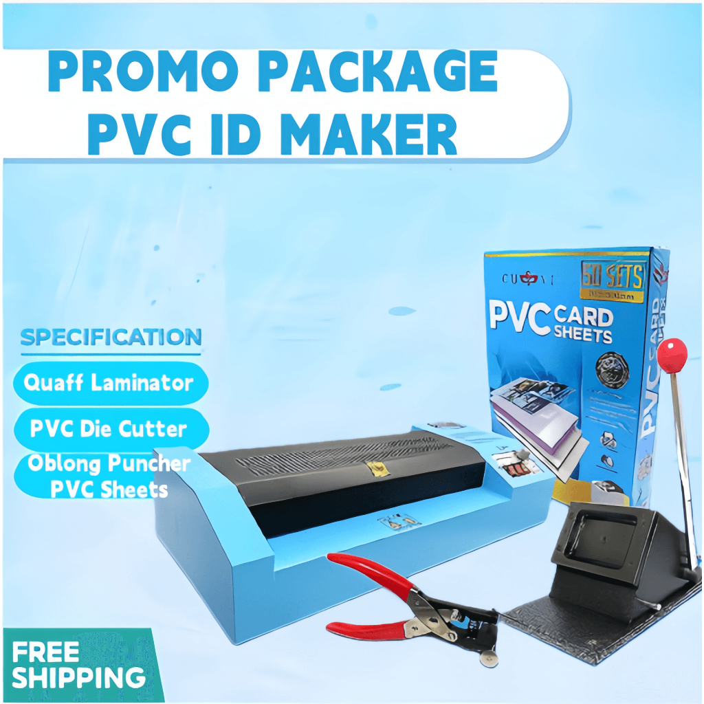 PVC ID Maker Package Quaff Laminator - PVC Die Cutter - Oblong Puncher ...