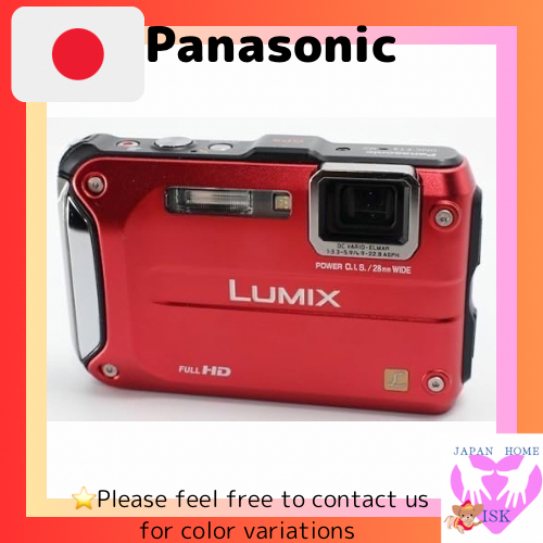 Panasonic Digital Camera LUMIX FT3 Sparky Red DMC-FT3-R direct from japan Used, genuine made in ...