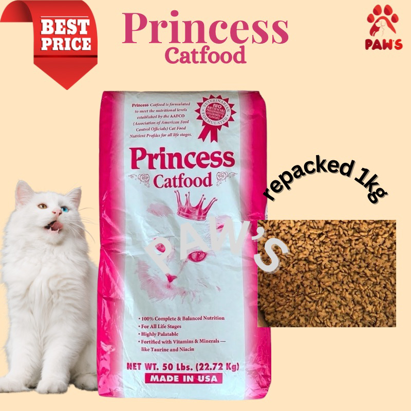 1KG Repacked Princess Cat Dry Food | Shopee Philippines
