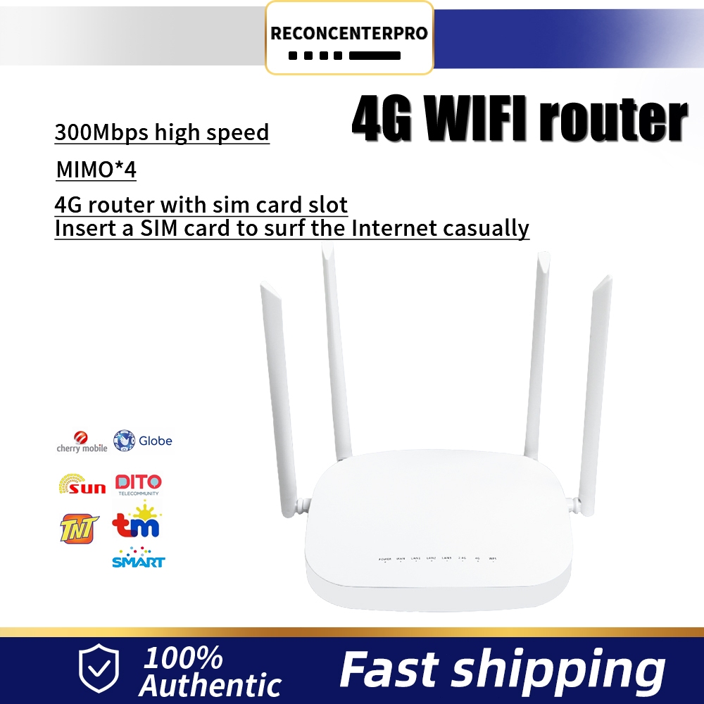 4G LTE WiFi Router Sim Card Slot for 300Mbps High-Speed Transmission ...