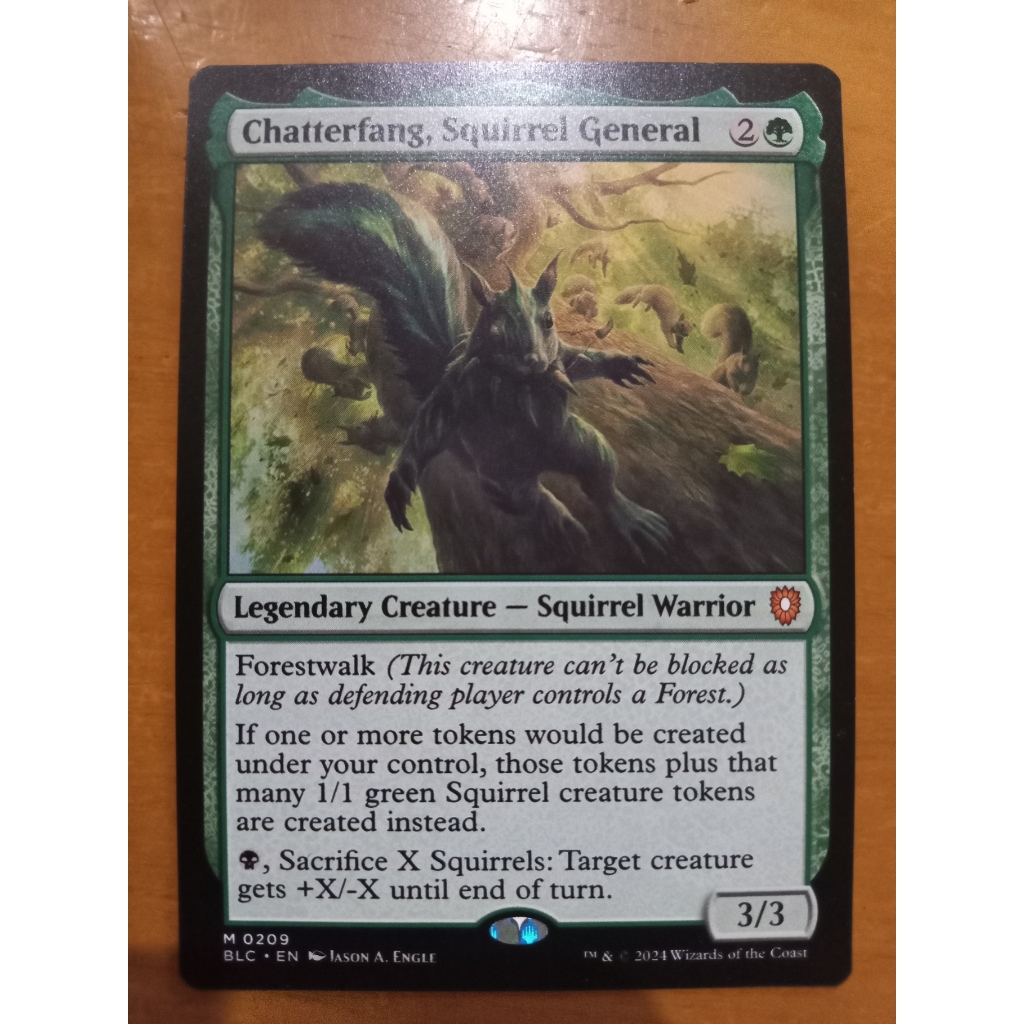 MTG Chatterfang, Squirrel General Mythic BLC Bloomburrow Commander ...
