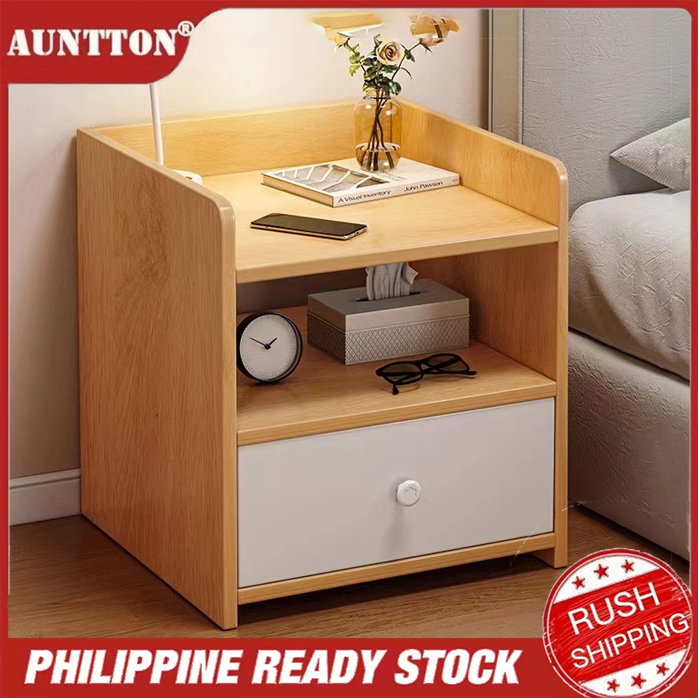 COD Minimalist Bedside Table With Locked Drawer Night Stand Table ...