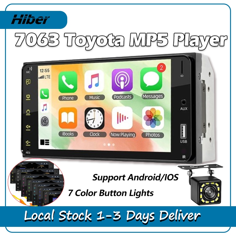 7Inch Universal Car MP5 Radio For Toyota Car Radio Player MirrorLink HD ...