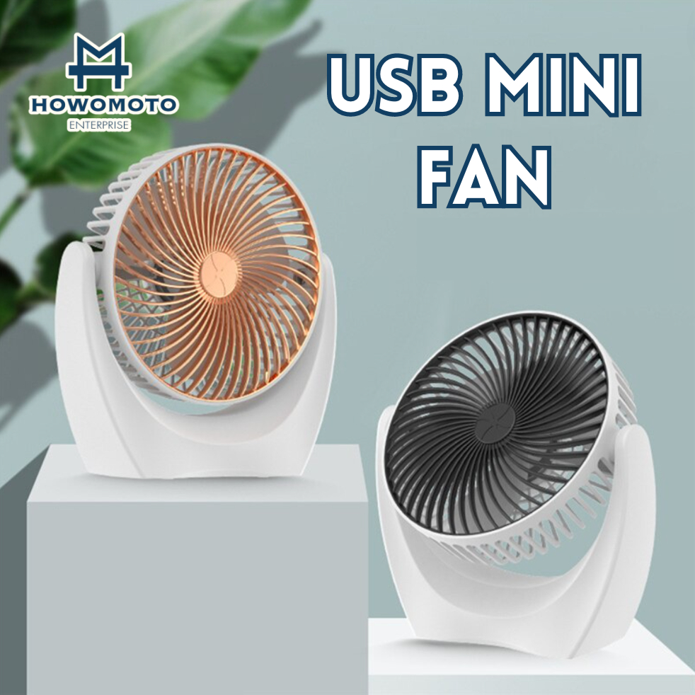 Mini USB Desk Fan Quiet Portable Office Table Fan USB Mini Fan ...