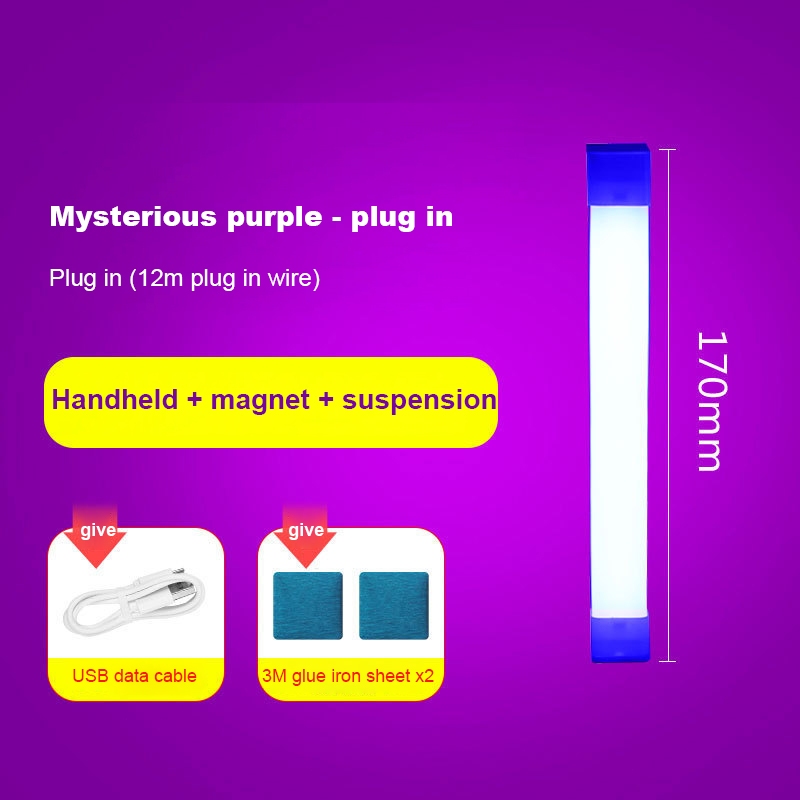 Rechargable USB Light LED RGB tube USB lamp Handheld Photography ...