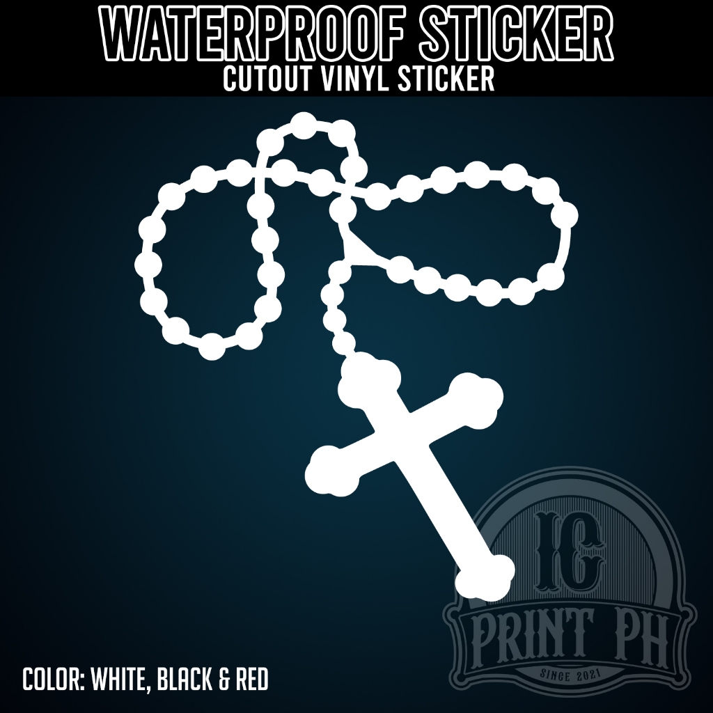 ROSARY Cutout Vinyl Sticker / Decal, Waterproof | Shopee Philippines