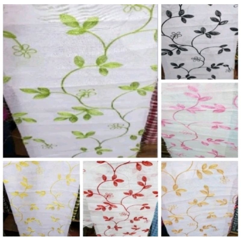 See-through Leaf Embroidered Fabric 120 inch.width (Sold Per Yard ...