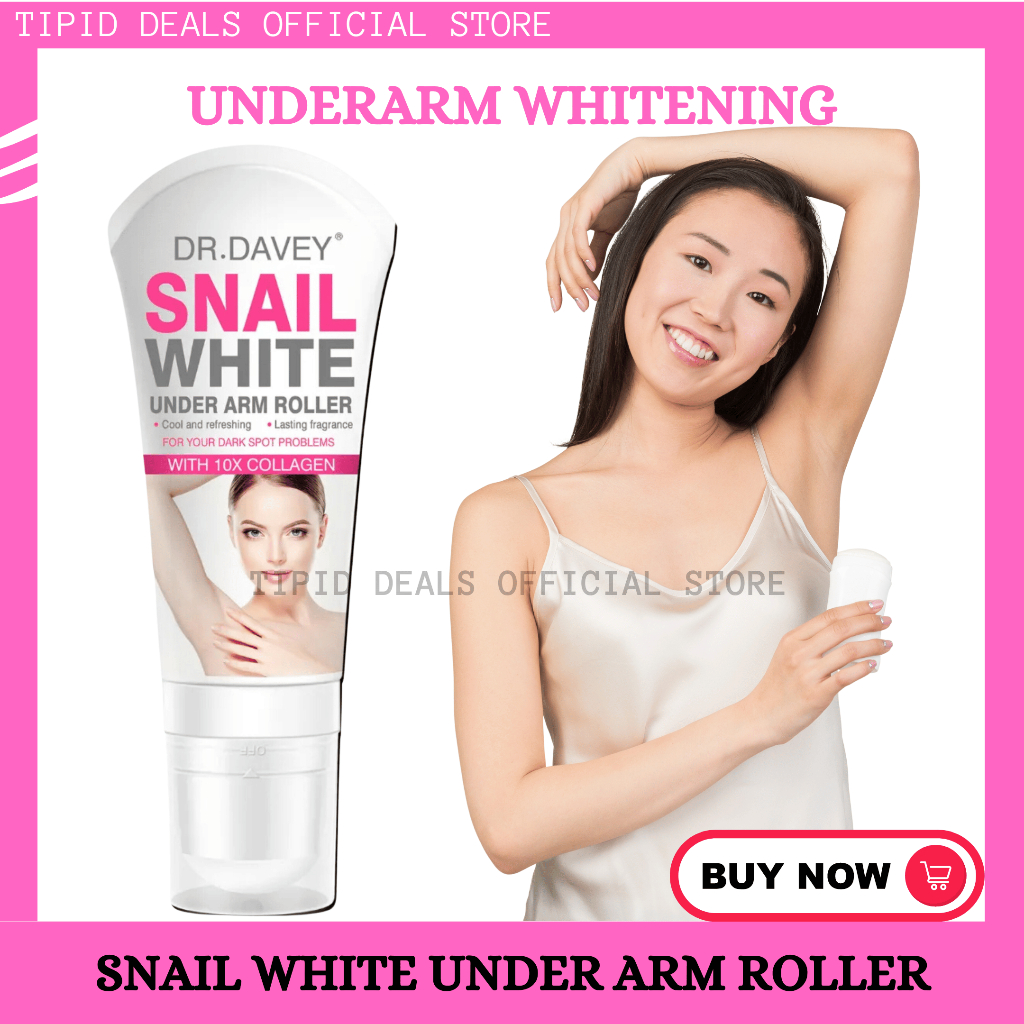 Underarm Whitening Cream by DR. Davey | Snail White Formula for Deodorant Whitening and Kilikili ...