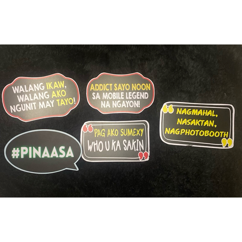 customized photobooth props | photobooth needs | photobooth signage’s ...