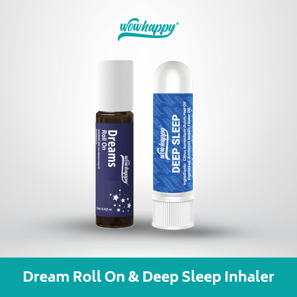 Wowhappy Combo Dreams Essential Roll On & Deep Sleep Inhaler | Shopee ...
