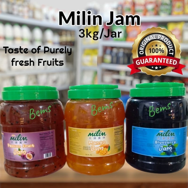 Milin Strawberry Blueberry Mango Fruit Jam for milktea fruit tea frappe ...