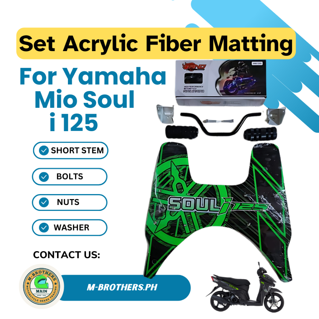 Mio Soul I 125 (Set) Acrylic Fiber Matting With Short Stem Slider ...