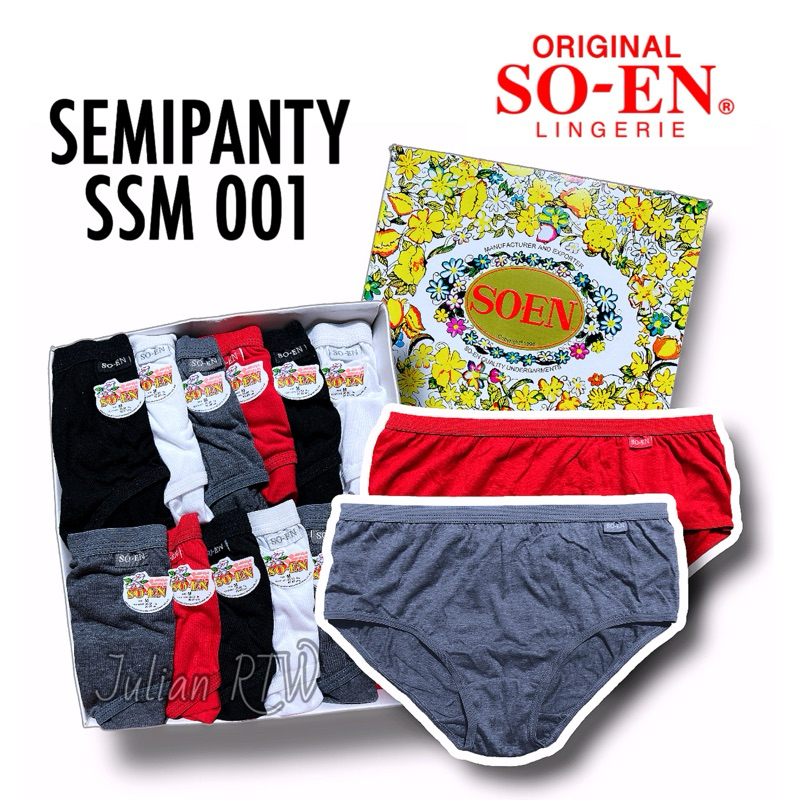 12PIECE ORIGINAL SO-EN Ladies Semipanty SSM001 SOEN UNDERWEAR Cotton ...