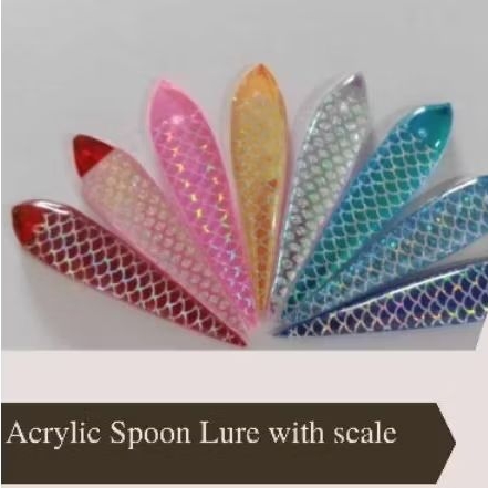 Acrylic spoon lure with fish scale ( palig weres ) | Shopee Philippines