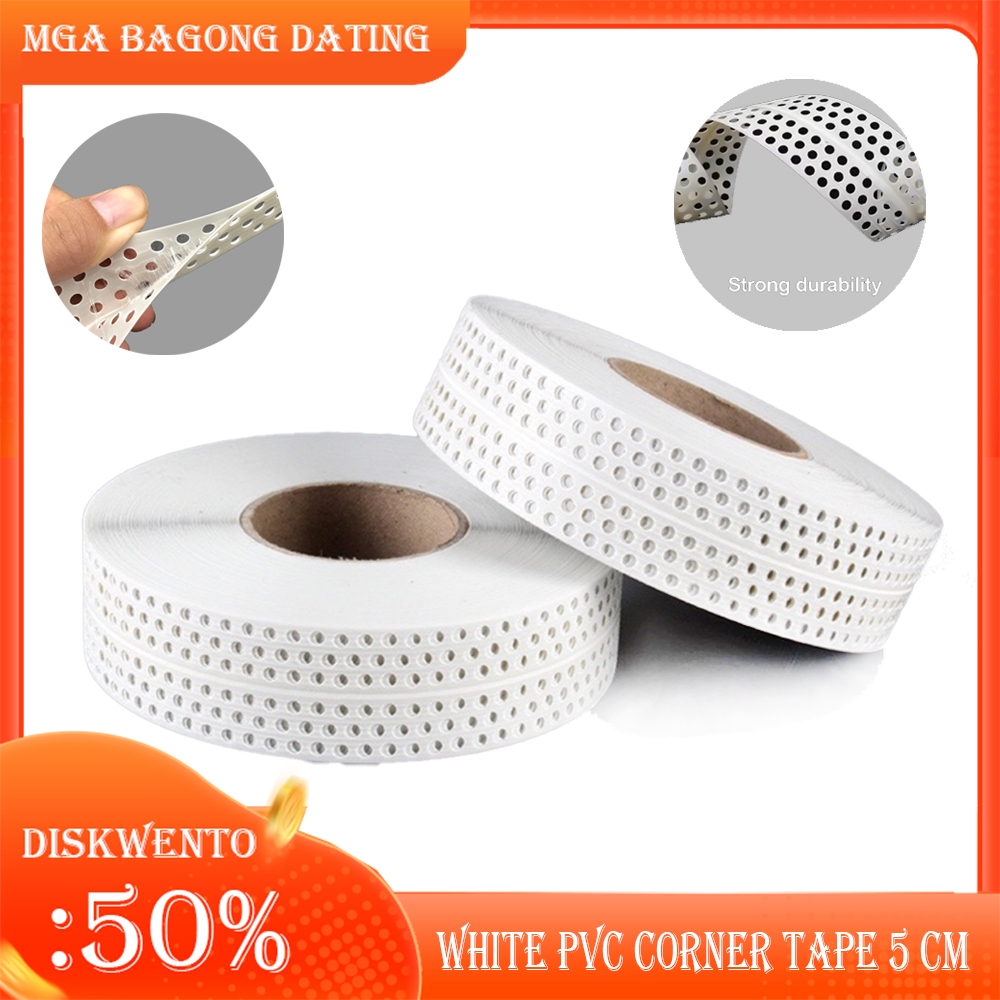 5cm wall PVC corner tape Self adhesive PVC Corner bead tape, PVC corner ...