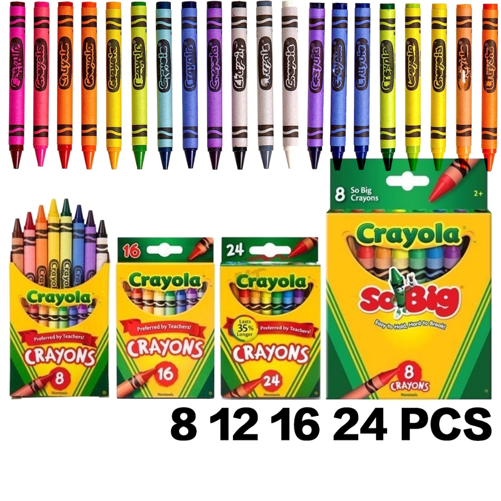 Crayons( Set of 8 12 16 24Colors) Pastels Crayon Primary School Student ...