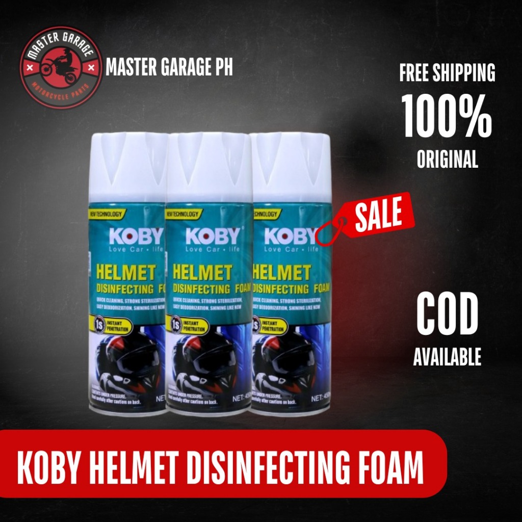 KOBY HELMET DISINFECTING FOAM 450ML | Shopee Philippines