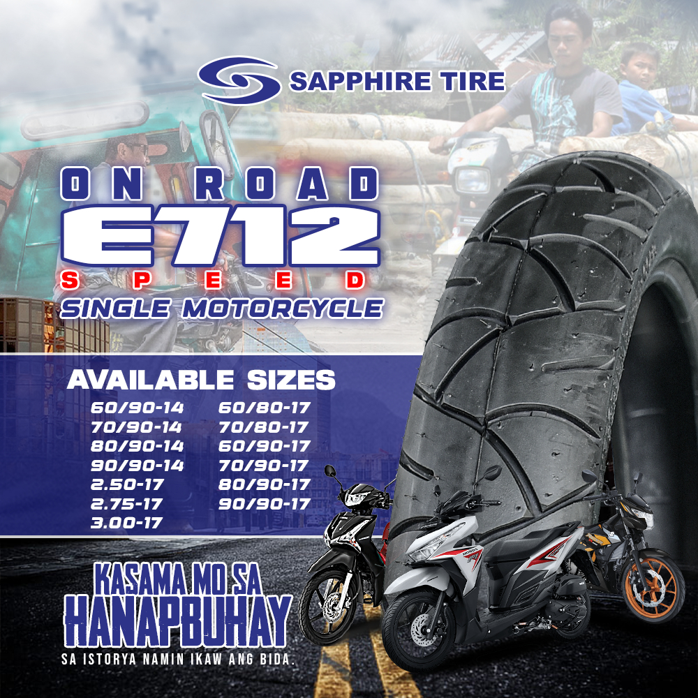 E712 SPEED ON-ROAD HIGH SPEED SAPPHIRE TIRE (TUBETYPE) | Shopee Philippines