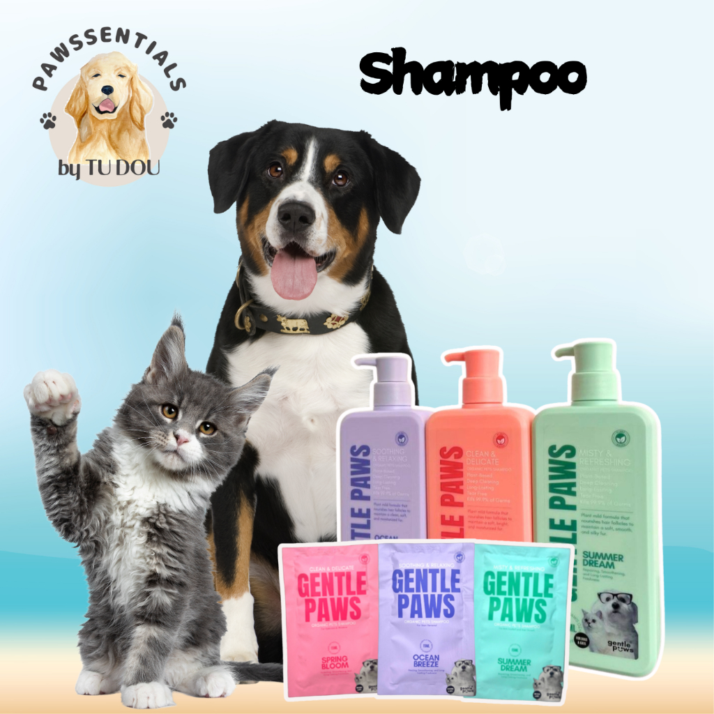 PBT - Gentle Paws Pet Shampoo 500ml Natural Organic Tear Free Plant ...