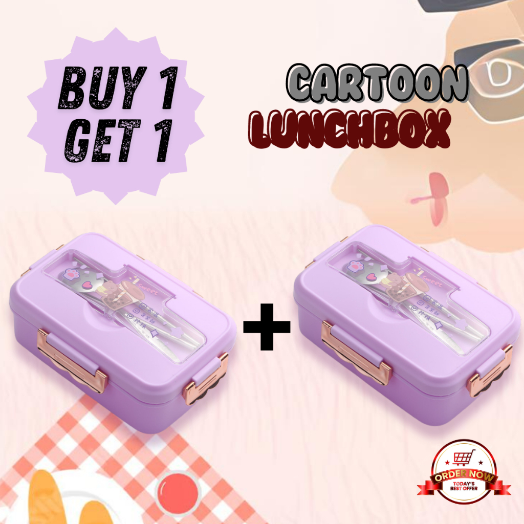 Cartoon Craze Ultimate Lunch Box: Perfect Lunchtime Food storage for ...