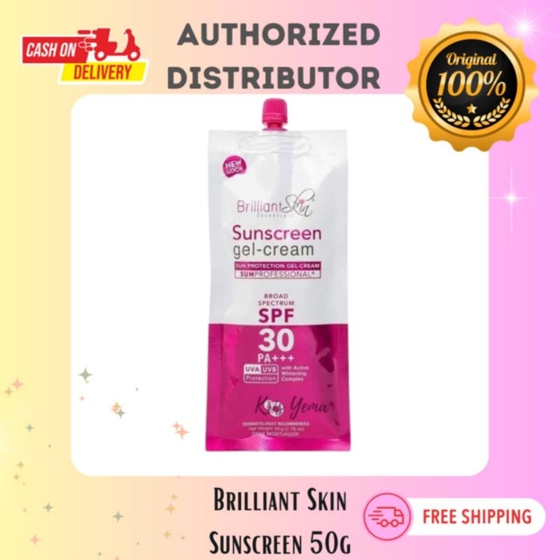 Brilliant Skin Sunscreen Gel Cream 50g | Shopee Philippines