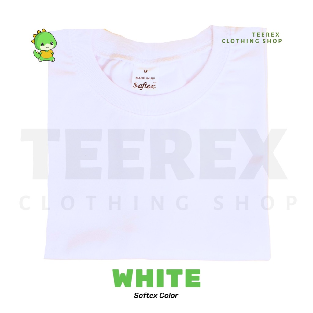 BEST SELLER!! SOFTEX Roundneck UNISEX PLAIN T-SHIRT WHITE BLACK GRAY ...