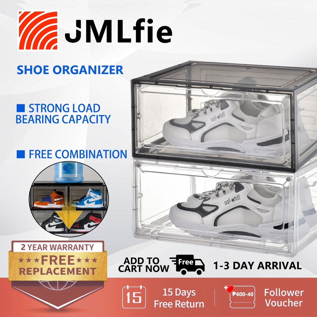 Shoe Box Extra Large Size Shoebox Flip Side Door Open Foldable ...