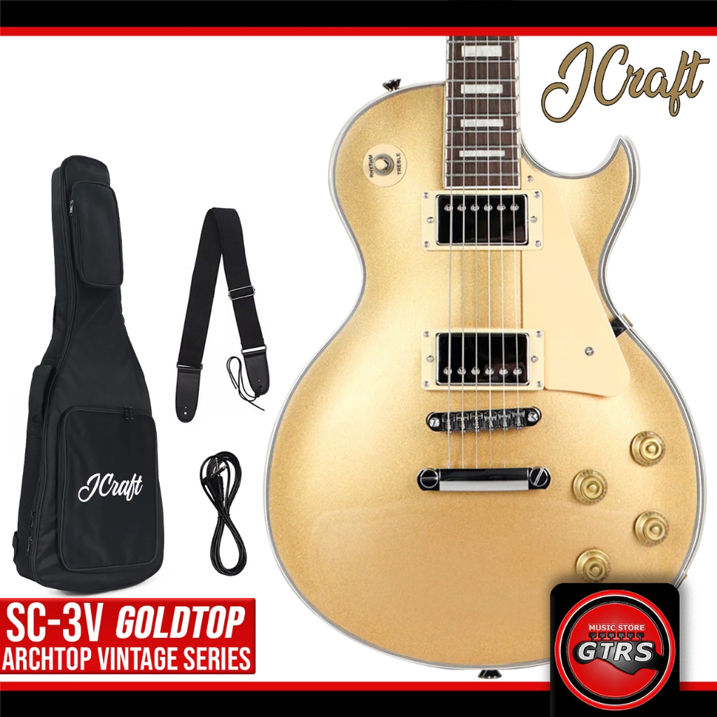 JCraft SC-3V Archtop Single Cut Electric Guitar Les Paul Electric ...