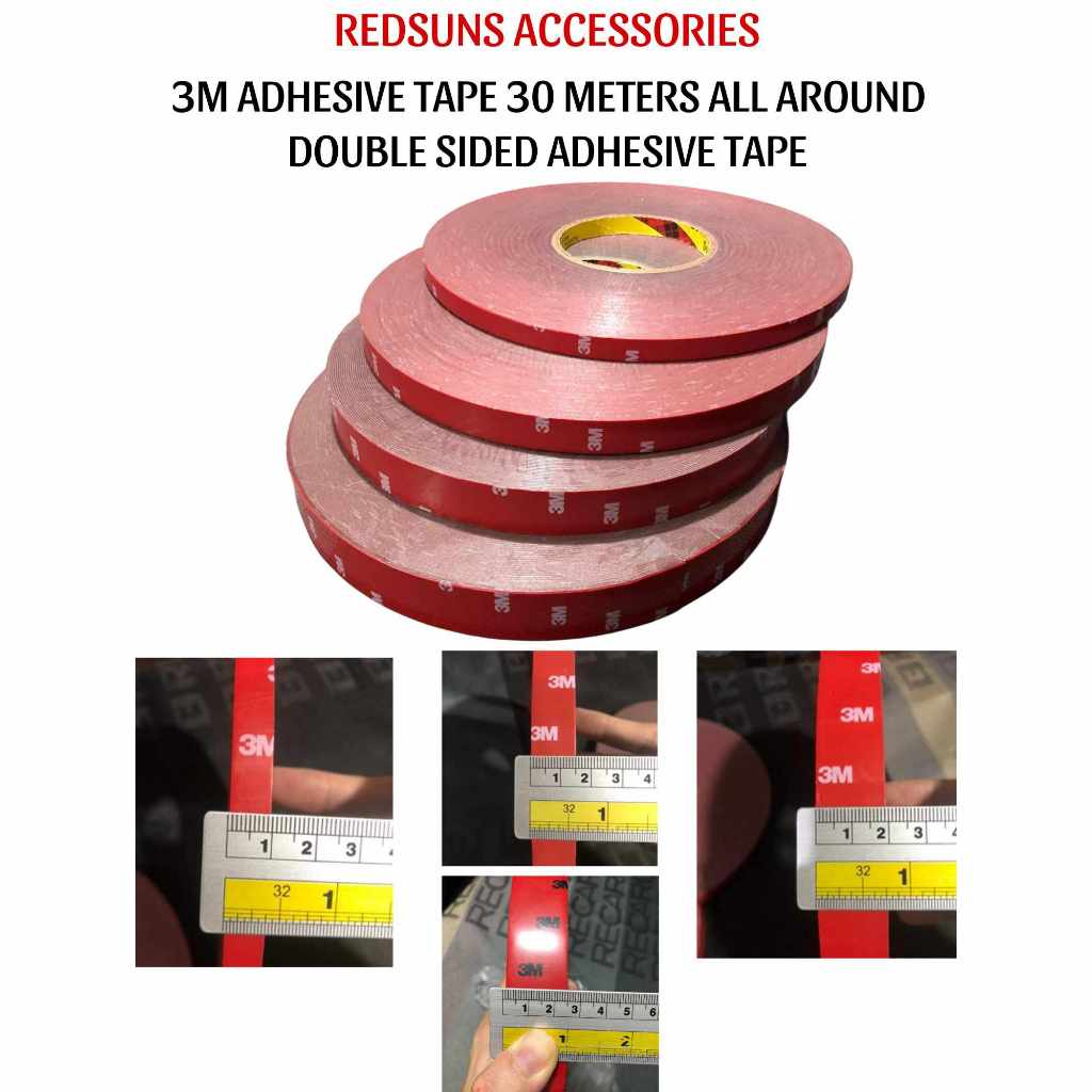 SALE! 3M Double Sided Tape 1 Roll (30 meters) Adhesive Tape JRED3M ...