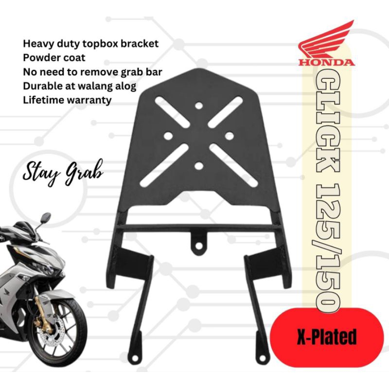 Honda Click 125/150 V1/V2/V3/V4 Stay Grab and Standard Topbox Bracket ...