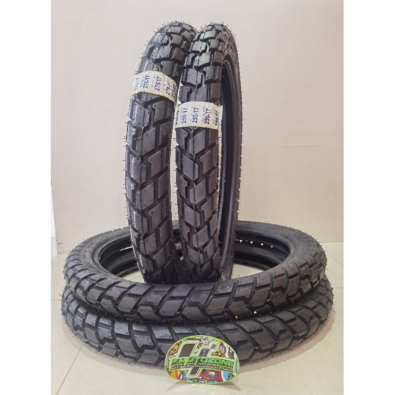 Tire Motorcycle Dual, Leo tire Raptor 250x17 and 275x17 Tube type made ...