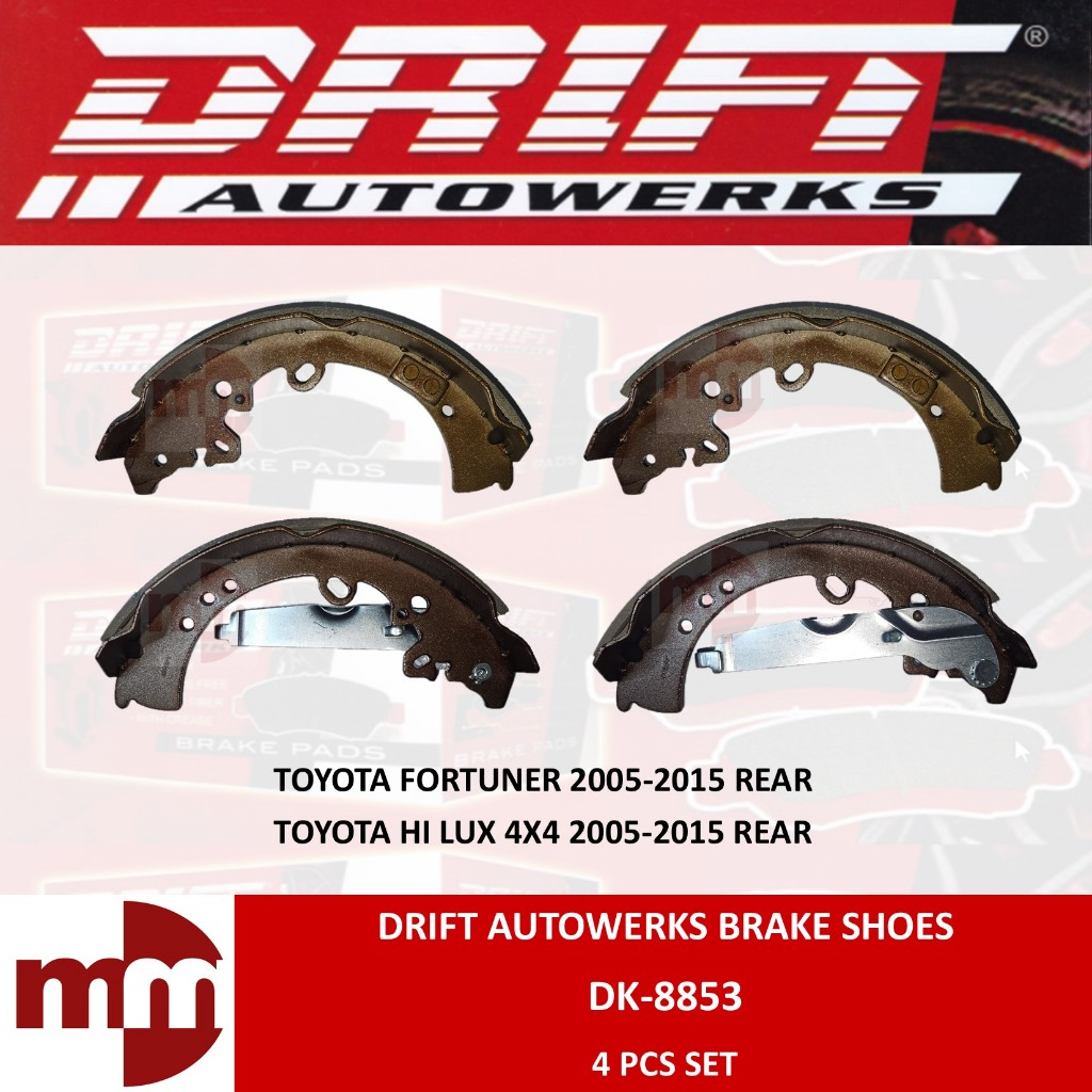 DRIFT AUTOWERKS Brake Shoe for TOYOTA FORTUNER 2005-2015 / TOYOTA HILUX ...