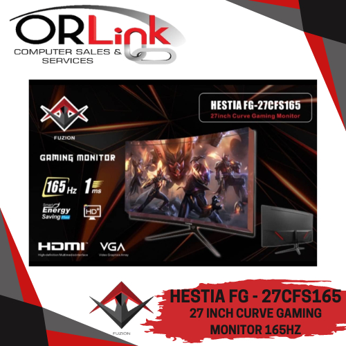 Fuzion HESTIA FG-27CFS165 27"Frameless Curved 165hz 1ms Led Gaming ...