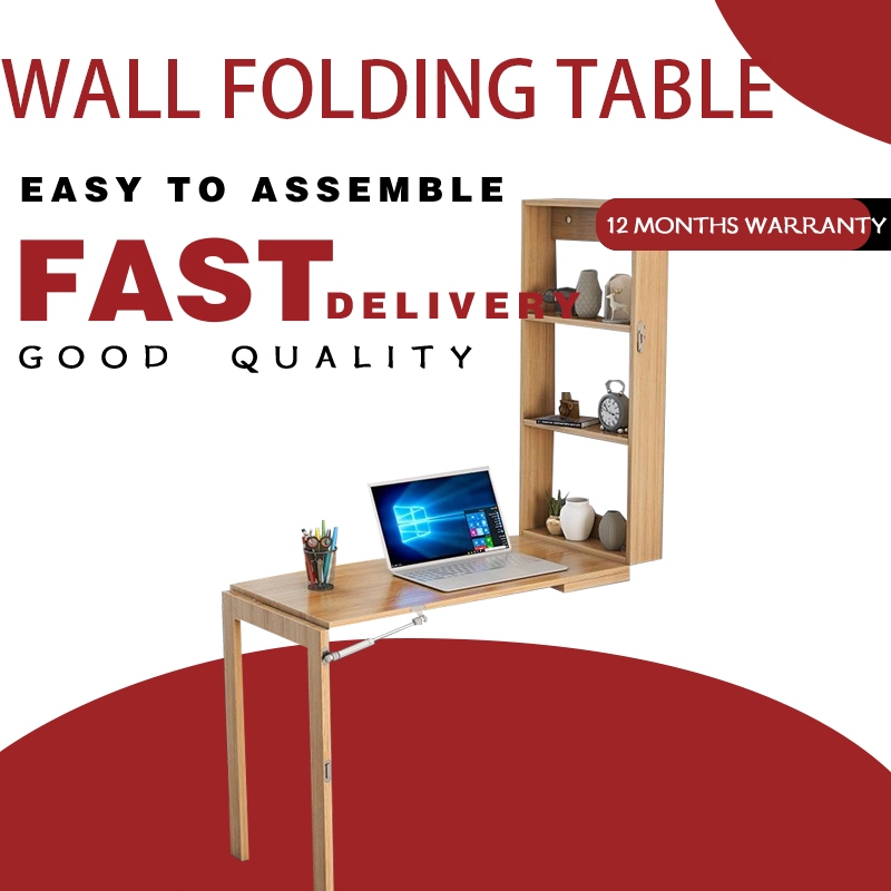 Wall table Hanging rack wall-mounted dining table folding table ...