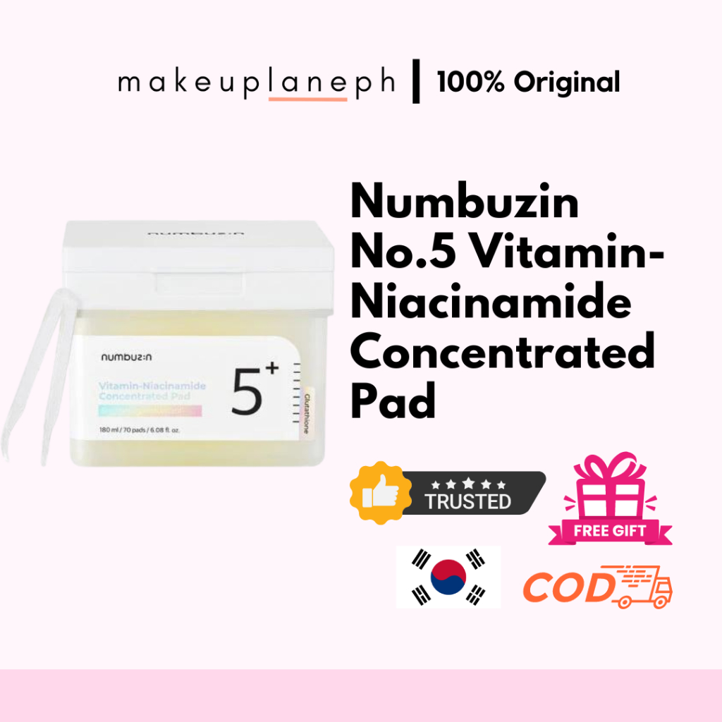 Numbuzin No.5 Vitamin-Niacinamide Concentrated Pad 180ml (70ea) | Shopee Philippines