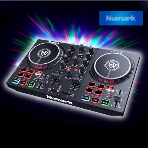 Numark DJ Controller Mixer Party Mix II Beginner Serato DJ Lite ...