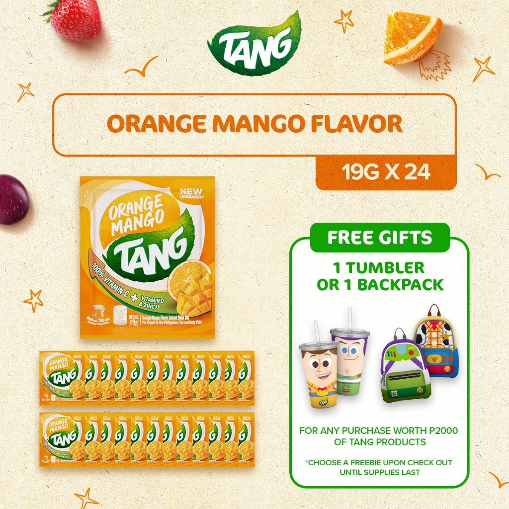Tang Instant Drink Mix - Orange Mango Flavor 19g (Set of 24) | Shopee ...