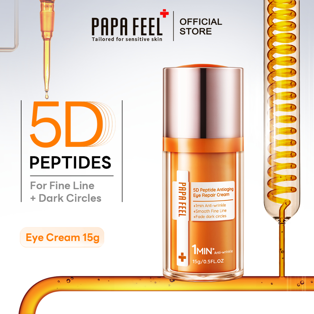 PAPA FEEL 5D PEPTIDE Repair Firming Eye Cream 15g Eye Bags/Anti Aging ...