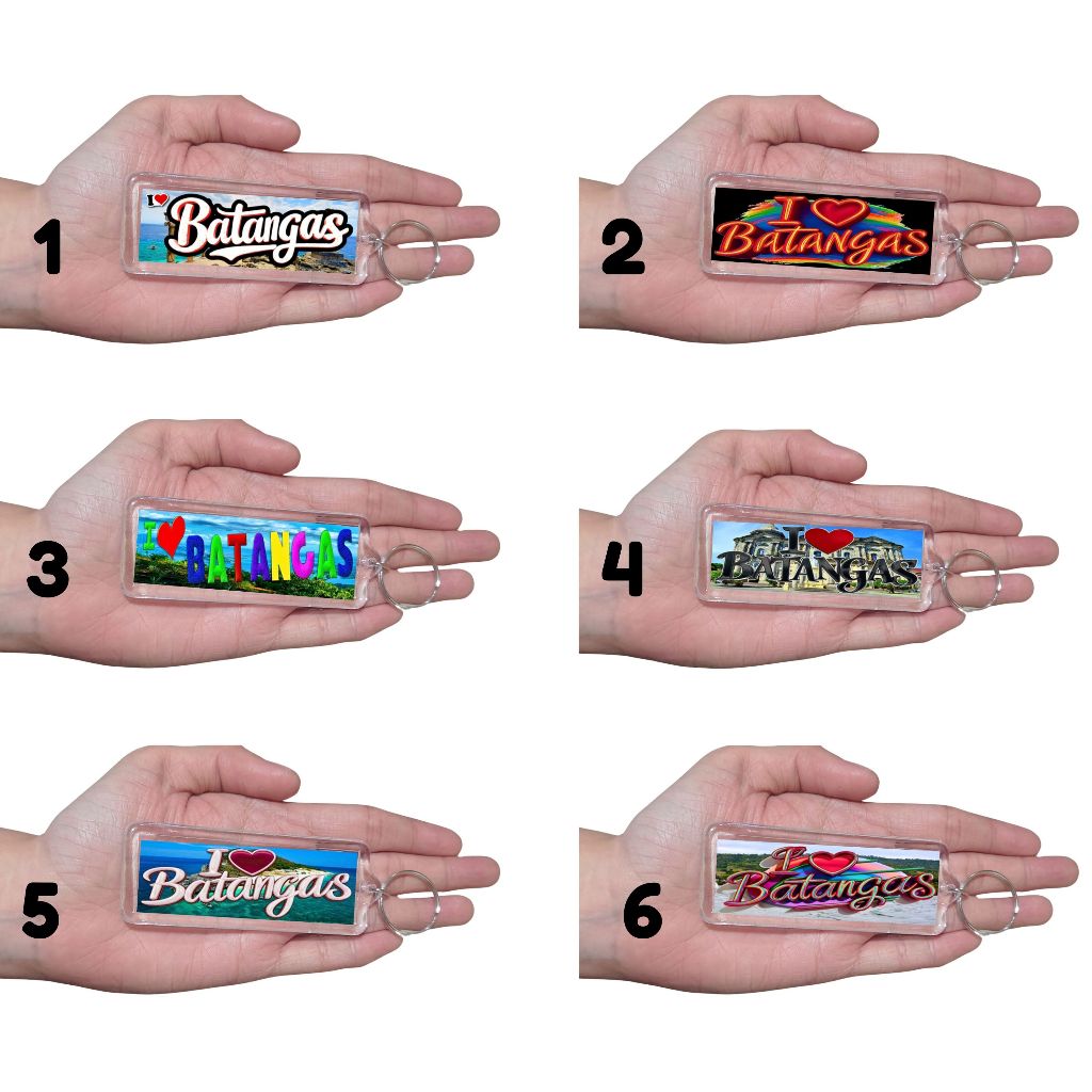 I LOVE BATANGAS RECTANGLE KEYCHAIN SOUVENIR | Shopee Philippines