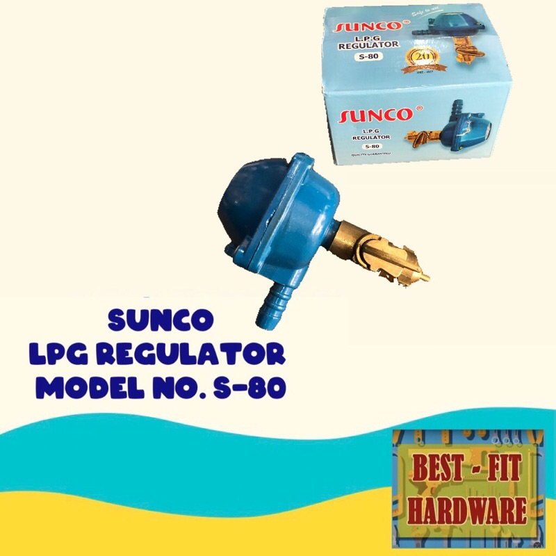 SOLANE / SHELLANE LPG GAS REGULATOR SUNCO MODEL NO. S-80 / S80 / S 80 ...