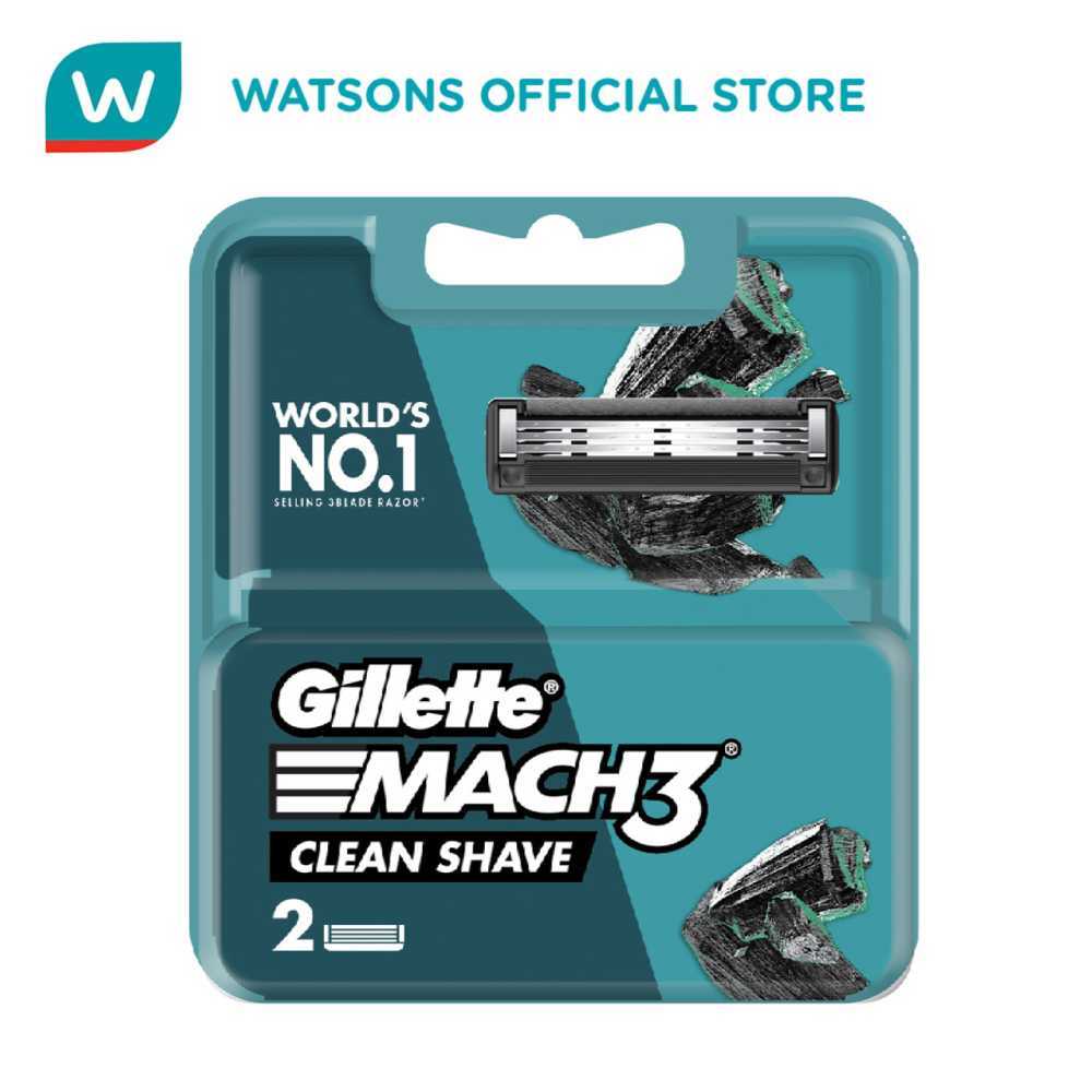 GILLETE Mach 3 Charcoal Cartridge 2s | Shopee Philippines