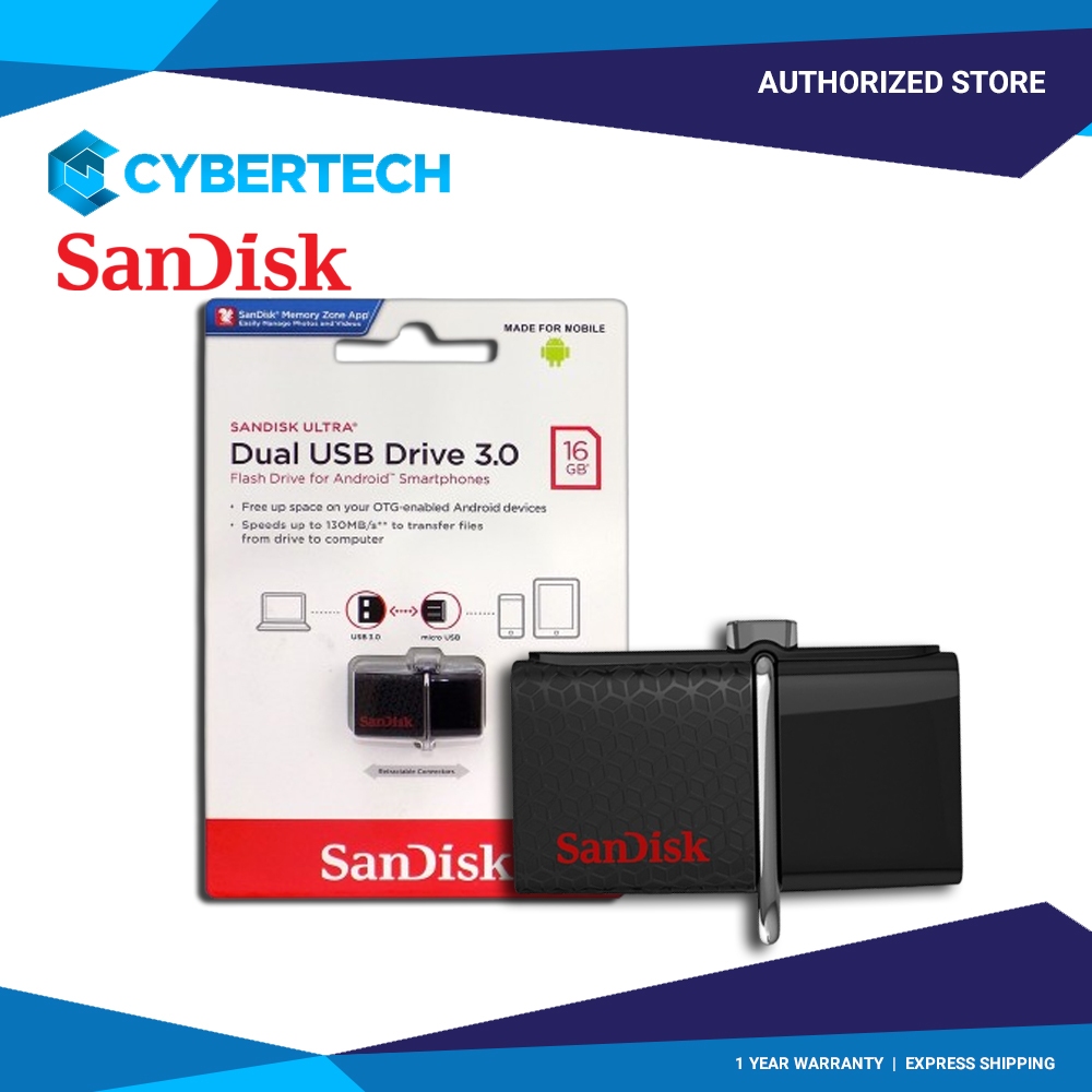 Sandisk Ultra Dual USB Drive 3.0 16Gb(Sddd2-016G-Gam46) | Shopee ...
