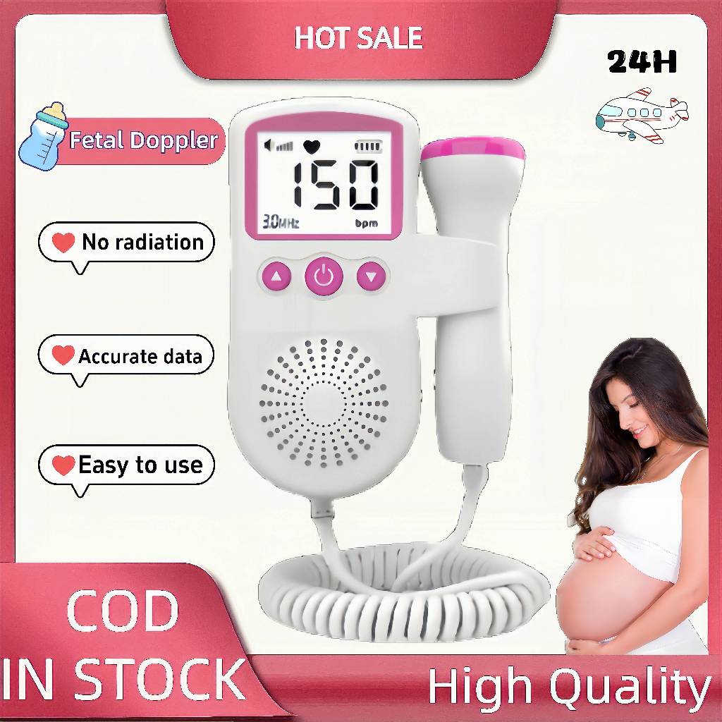 COD Ultrasound Fetal Doppler Baby Heart Monitor Device Medical LCD ...