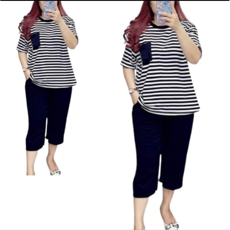 PLUS SIZE STRIPED TOKONG TERNO WITH 2 SIDE POCKET MADE BY PREMIUM QUALITY OF COTTON SPANDX FIT L ...