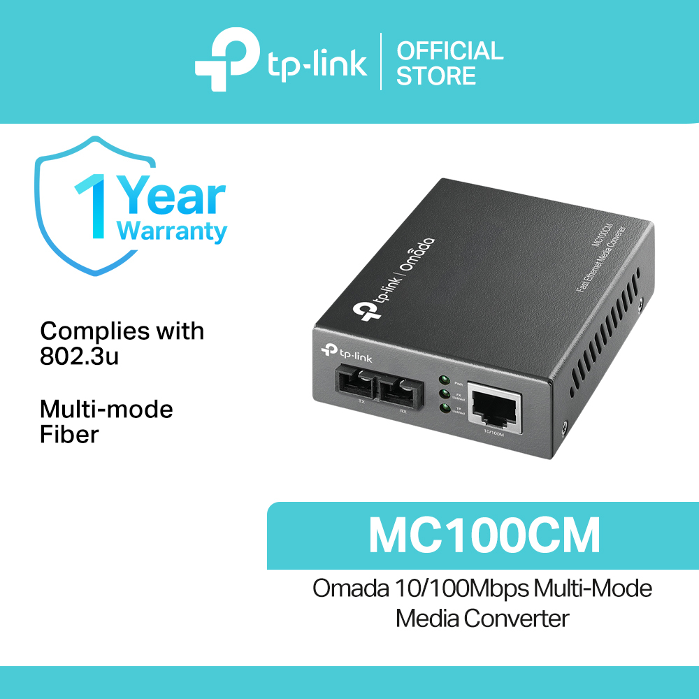 TP-Link | MC100CM | Fast | Ethernet | SFP | RJ45 | Fiber | Media ...