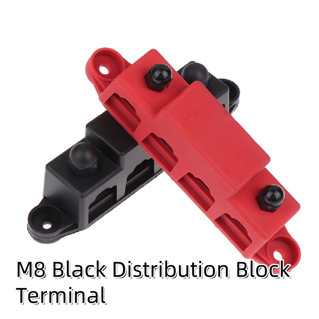 4 Post Black Power Distribution Block Terminal Screw Bus Bar M8 High Current New Stock | Shopee ...