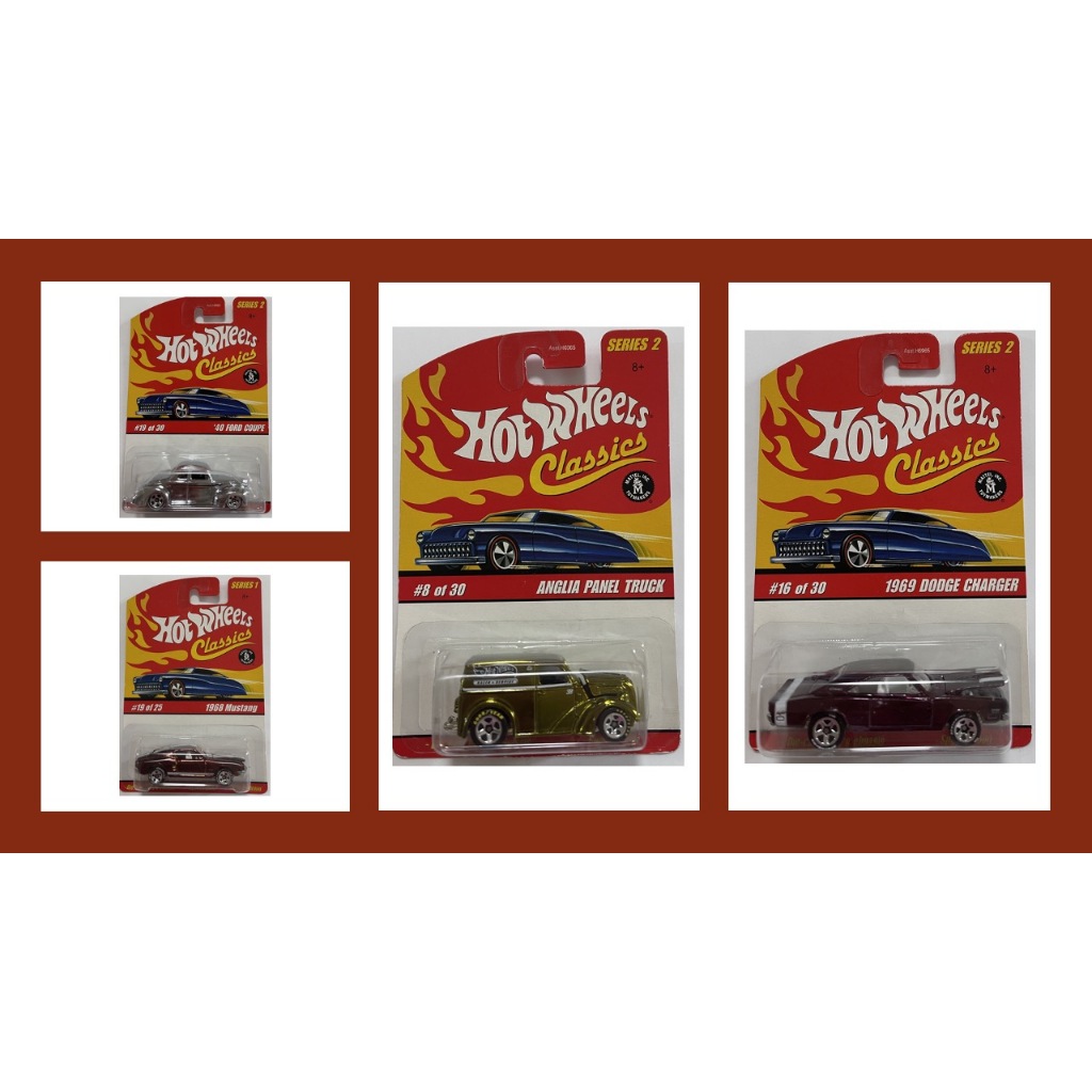 Hot Wheels - Classics S.1-3 - Mustang, Anglia Panel, Ford Coupe, D ...