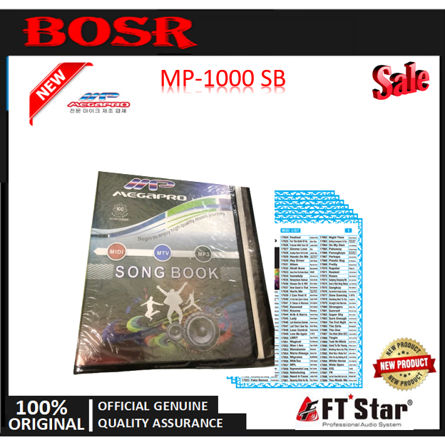 Songbook MP Megapro MP1000 MP1000pro Danaya MP2000 MP2000PRO | Shopee ...
