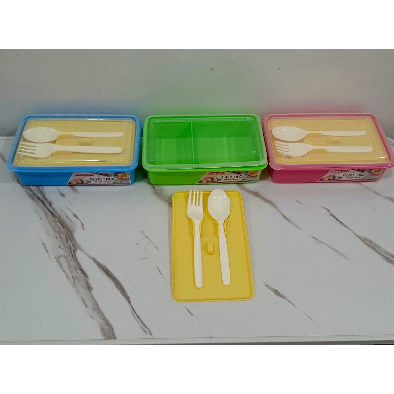Sunnyware Kids Bento Box With Spoon And Fork (516 Model) for School ...